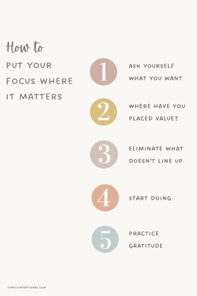 How To Put Your Focus Where It Matters Simple Intentional